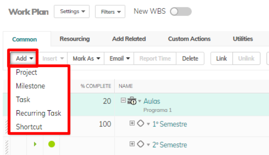 Plano de Trabalho com Planview AdaptiveWork | TWRT