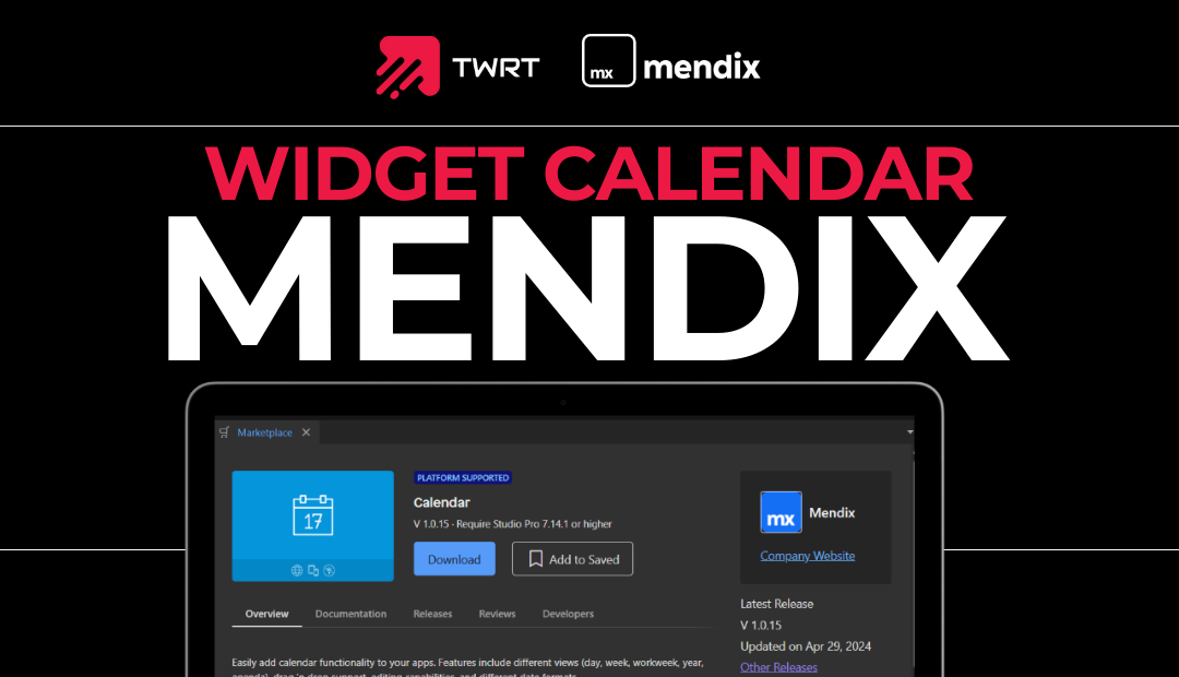 Mendix : Calendar Widget , Como funciona? - TWRT